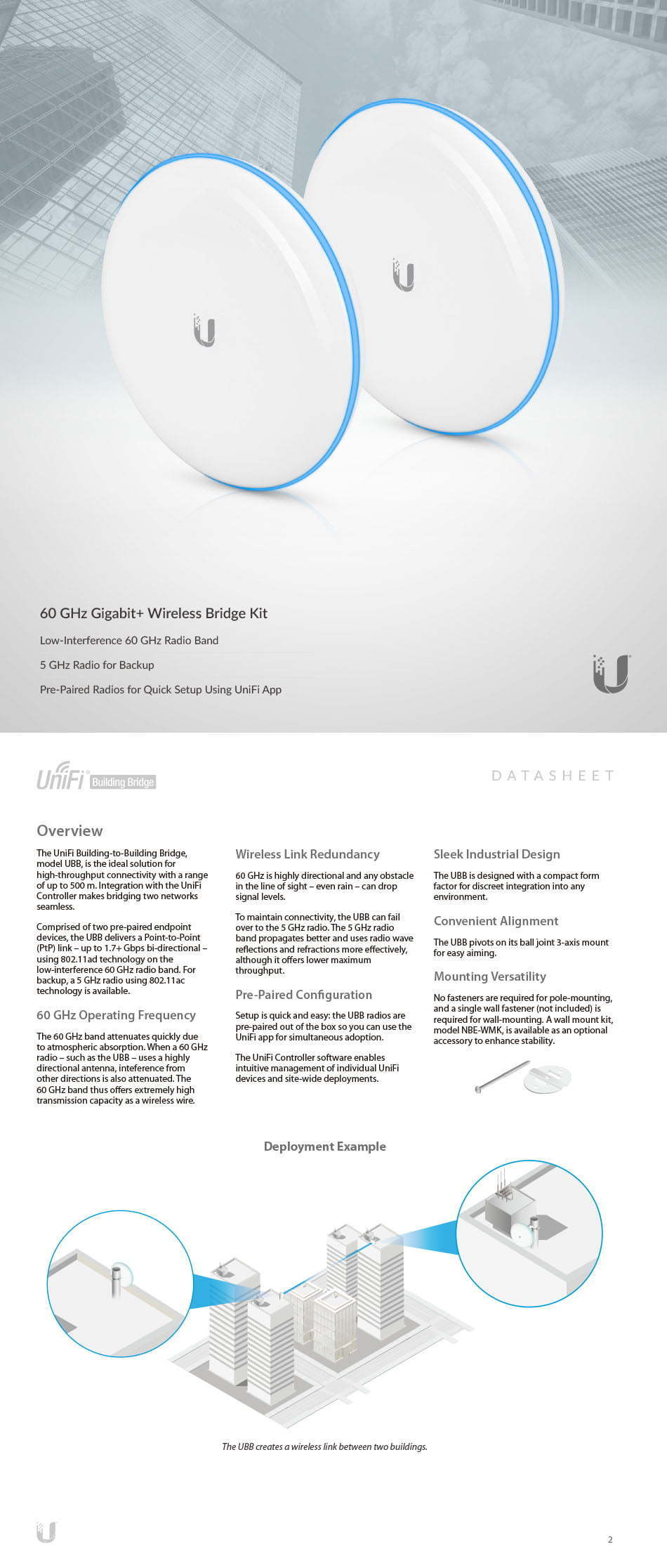 UniFi 點對點系列 UniFi Building-to-Building Bridge - UBNT 台灣代理 | 藍圈科技